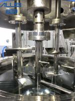 China 50L Vacuum Cream Making Machine Tilted Pot Lotion Mixer 3000rpm Homogenizer for sale