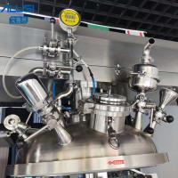 China Hydraulic Lift Vacuum Emulsifier Mixer Machine PLC Control Cream Lotion Mixing Equipment for sale