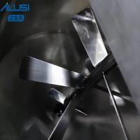China Stainless Steel Semi Automatic Piston Filling Machine 35L Mixer Hopper For Shampoo for sale