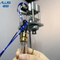 China Semi Auto Perfume Bottle Crimping Machine Sealer Closing Pump For Capping Small Sprayer Vial Glass for sale