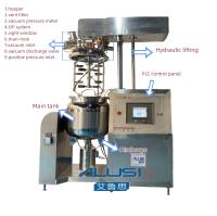 China Touch Screen Vacuum Emulsifying Mixer Machine Cosmetic Cream Ointment Bottom Homogenizer for sale