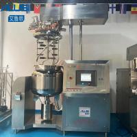 China Touch Screen Vacuum Emulsifying Mixer Machine Cosmetic Cream Ointment Bottom Homogenizer for sale