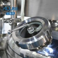 China Hydraulic Lifting 300L Body Lotion Homogenizer Vaseline Making Machine Vacuum Emulsifying Mixer for sale