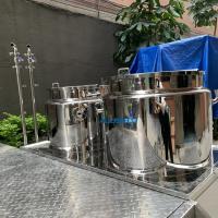 China Double Jacket Body Lotion Making Machine Cream Homogenizer Mixer Cosmetic Production Equipment for sale