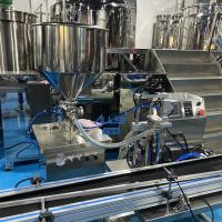 China Single Head Pneumatic Automatic Cosmetics Body Lotion Cream Jar Filling Machine for sale