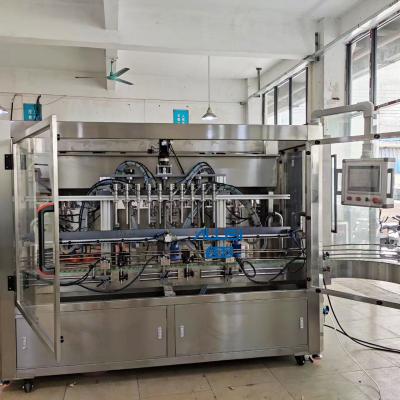 China 10 Head Piston Liquid Filling Machine 2000bph for Detergent and Chemicals for sale