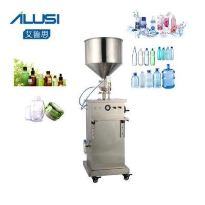 China Semi Automatic Vertical Paste and Liquid Filling Machine 30L Hopper 10-100ml for sale