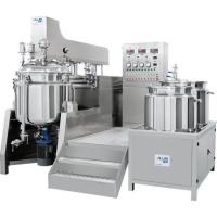 China Steam heating Vacuum Emulsifier Mixer , 500L Cosmetic Cream Mixer Machine for sale