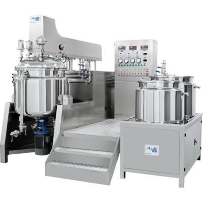 China Steam heating Vacuum Emulsifier Mixer , 500L Cosmetic Cream Mixer Machine for sale
