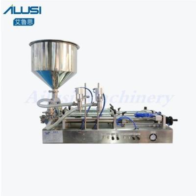 China Horizontal Piston Liquid Filling Machine Stainless Steel with Two Nozzles for sale