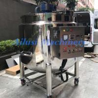 China 1000L Jacket Heated Liquid Detergent Mixer Machine with 27KW Heater and 7.5KW Homogenizer for sale