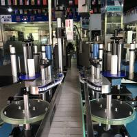 China 380V Flat Bottle Labeling Machine PLC Control Automatic Labeler 36pcs/min for sale