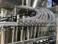 China 2-8 Nozzles Bottle Liquid Filling Machine , Piston shampoo bottle filler for sale