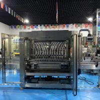 China 2-8 Nozzles Bottle Liquid Filling Machine , Piston shampoo bottle filler for sale