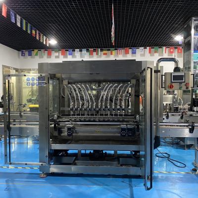 China 2-8 Nozzles Bottle Liquid Filling Machine , Piston shampoo bottle filler for sale