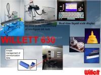 China Willett 630 Continuous Inkjet Printer Batch Coding Machine 8.4m/s High Speed for sale