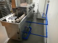 China Automatic Double Line Intermittent Bottle Washer 48 Heads 2000-3000 BPH for sale