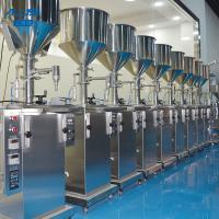 China Pneumatic Hand Sanitizer Liquid Filling Machine With 30L Hopper for sale