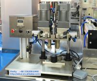 China Desktop Semi-Automatic Bottle Capping Machine 80W 220V for Spray Pump Caps for sale