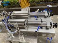 China 316l SS Bottle Liquid Filling Machine Adjustment Piston Feed Speed for sale