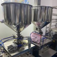 China Pneumatic Horizontal Cream Filling Machine 10-250ml Stainless Steel Liquid Filler for sale