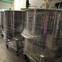 China 500 Litre Stainless Steel Storage Tank Food Grade Movable with Four Legs for sale