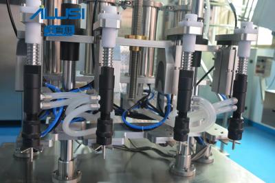 China Semi Auto 4 Nozzles Electric Sensor Perfume Liquid Vacuum Filling Machine 380V for sale