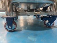 China SUS316L Raw Milk Storage Tank movable tank with wheels for sale