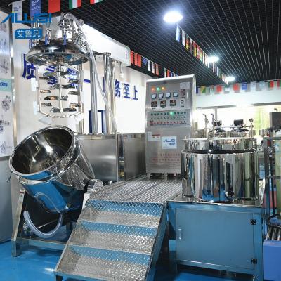 China 200L Vacuum Emulsifier Homogenizer Mixer for Lotion Shampoo Cream 3500rpm for sale