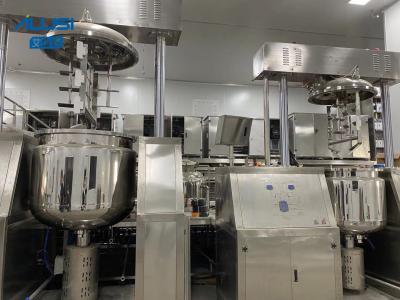 China 200L Vacuum Homogenizing Emulsifier Stainless Steel Lift Tilt Discharging 5.5kW for sale