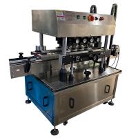 China Automatic Jar Bottle Capping Machine 220V 50HZ Four Sealing Wheels PLC Control 2000-3500 BPH for sale