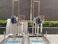 China 100L Stainless Steel 304 Cosmetic Emulsifier Mixer Homogenizer 400W 11000rpm for sale