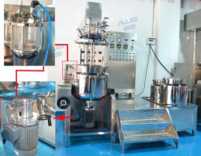 China Hydraulic Vacuum Emulsifying Homogenizer Mixer 50-3000L 220V 380V 400V for sale