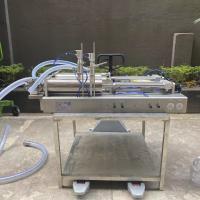 China Pneumatic 2 Nozzles Liquid Filling Machine 30~250ml CE certificate for sale