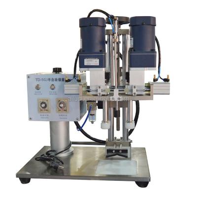 China Semi-Automatic Screw Capping Machine 220V 50Hz for Plastic Lids Jars Bottles 80W for sale