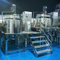 China 1000L Rotor Stator Liquid Soap Homogenizer Mixer Machine with Electricity Heating for sale