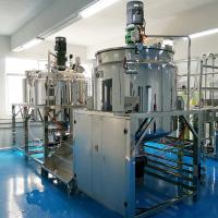 China 1000L Rotor Stator Liquid Soap Homogenizer Mixer Machine with Electricity Heating for sale