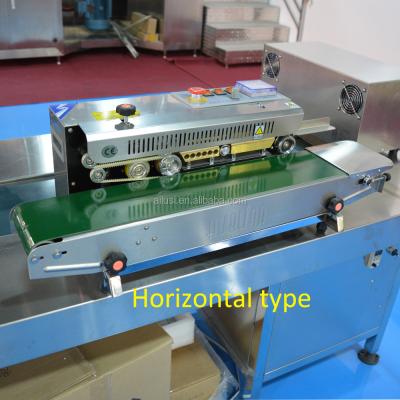 China Automatic Continuous Band Sealer Machine 220V 840mm PVC Plastic Bag Sealing Packaging for sale