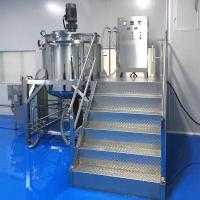 China 1000L Stainless Steel Shampoo Liquid Soap Homogenizer Mixer Tank with 7.5KW Agitator for sale