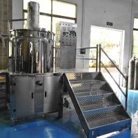 China 50-500L SUS304 SUS316L Shampoo Cosmetic Manufacturing Equipment with High Speed Disperser for sale