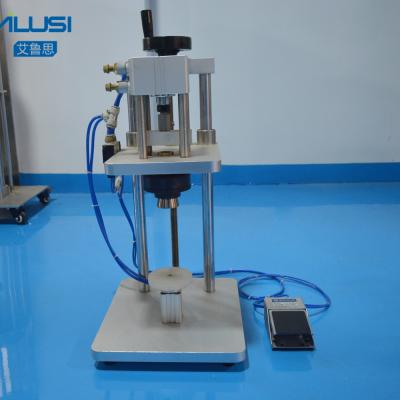 China Semi Automatic 15mm Perfume Bottle Crimper With Pedal Fully Pneumatic Drive for sale