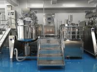 China Steam heating Vacuum Emulsifier Mixer , 500L Cosmetic Cream Mixer Machine for sale