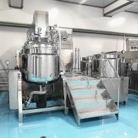 China Steam heating Vacuum Emulsifier Mixer , 500L Cosmetic Cream Mixer Machine for sale