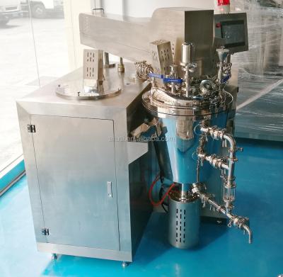 China 500L Stainless Steel Vacuum Emulsifier Mixer Homogenizer for Cosmetic Cream Toothpaste Production for sale