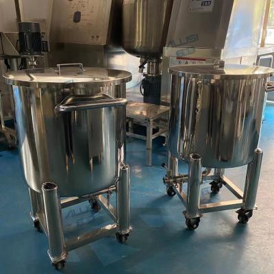 China Stainless Steel Liquid Storage Tank 100-100000L for Milk Chemical Alcohol Cosmetic for sale