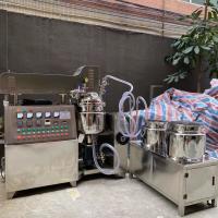 China Stainless Steel Vacuum Emulsifying Homogenizer Mixer 50L to 3000L Electric Steam Heating for sale