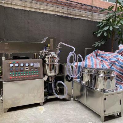 China Stainless Steel Vacuum Emulsifying Homogenizer Mixer 50L to 3000L Electric Steam Heating for sale