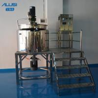 China Industrial Chemical Liquid Homogenizer Emulsifier Mixer 1000L Heated Reactor Tank Agitator Blender for sale