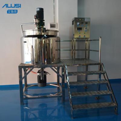 China Industrial Chemical Liquid Homogenizer Emulsifier Mixer 1000L Heated Reactor Tank Agitator Blender for sale