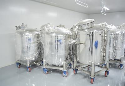 China SUS316L Raw Milk Storage Tank 50L to 20T Capacity Movable Stainless Steel for sale